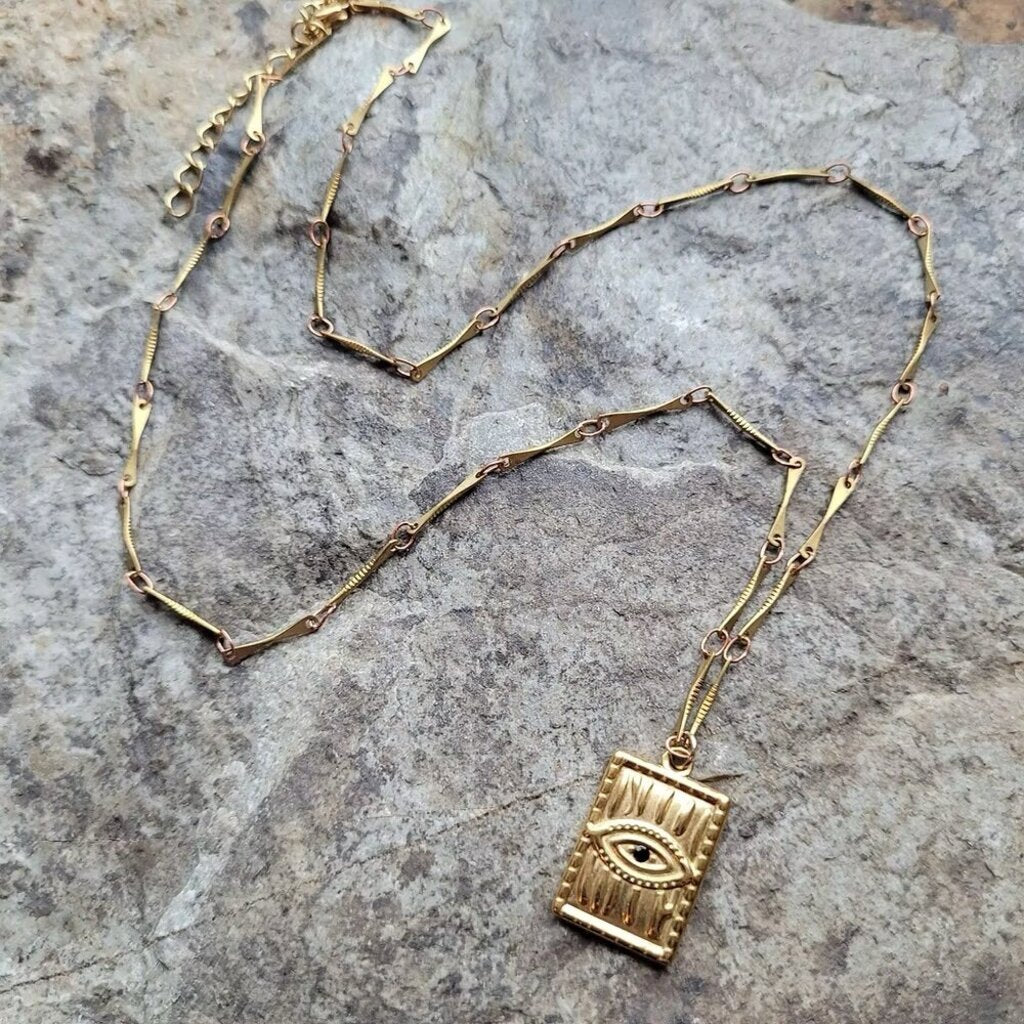 Rogue Jewelry Evil Eye Necklace – Cranberry Collective Boutique